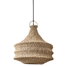 Dua Rope Pendant Shade - Large Woven Lighting - Modern Rustic Interiors ...