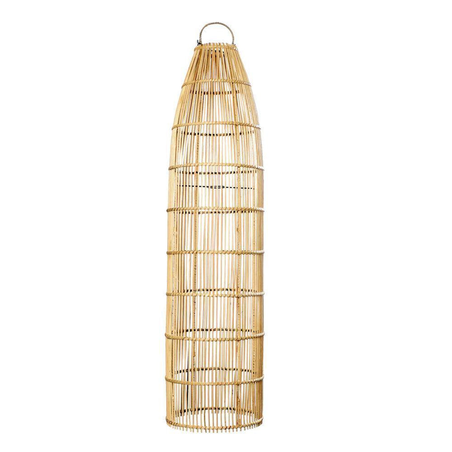 Fish Trap Natural Pendant Light - Large Wabi Sabi Rattan Shade – Flo & Joe