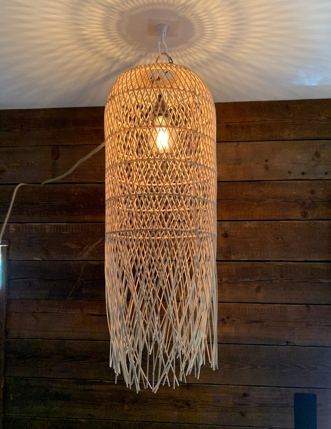 Squid Natural Pendant Light - Large Rattan | Handmade Boho Style ...